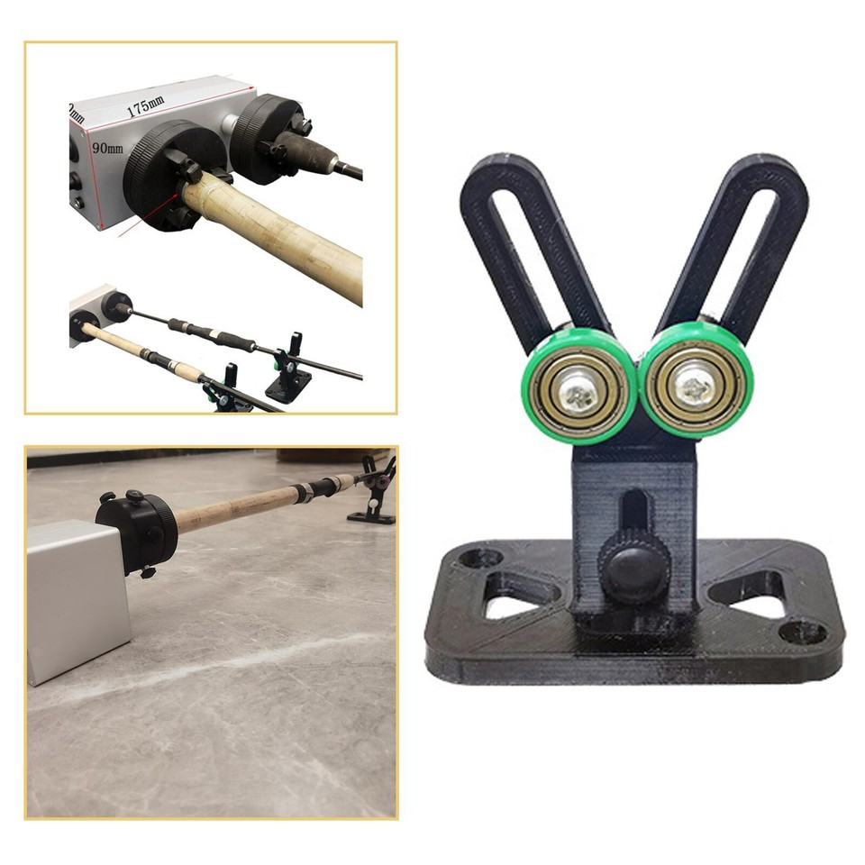 Adjustable Stand DIY Fish Tackles Rod Wrapping Machine Accs Fishing Rod ...
