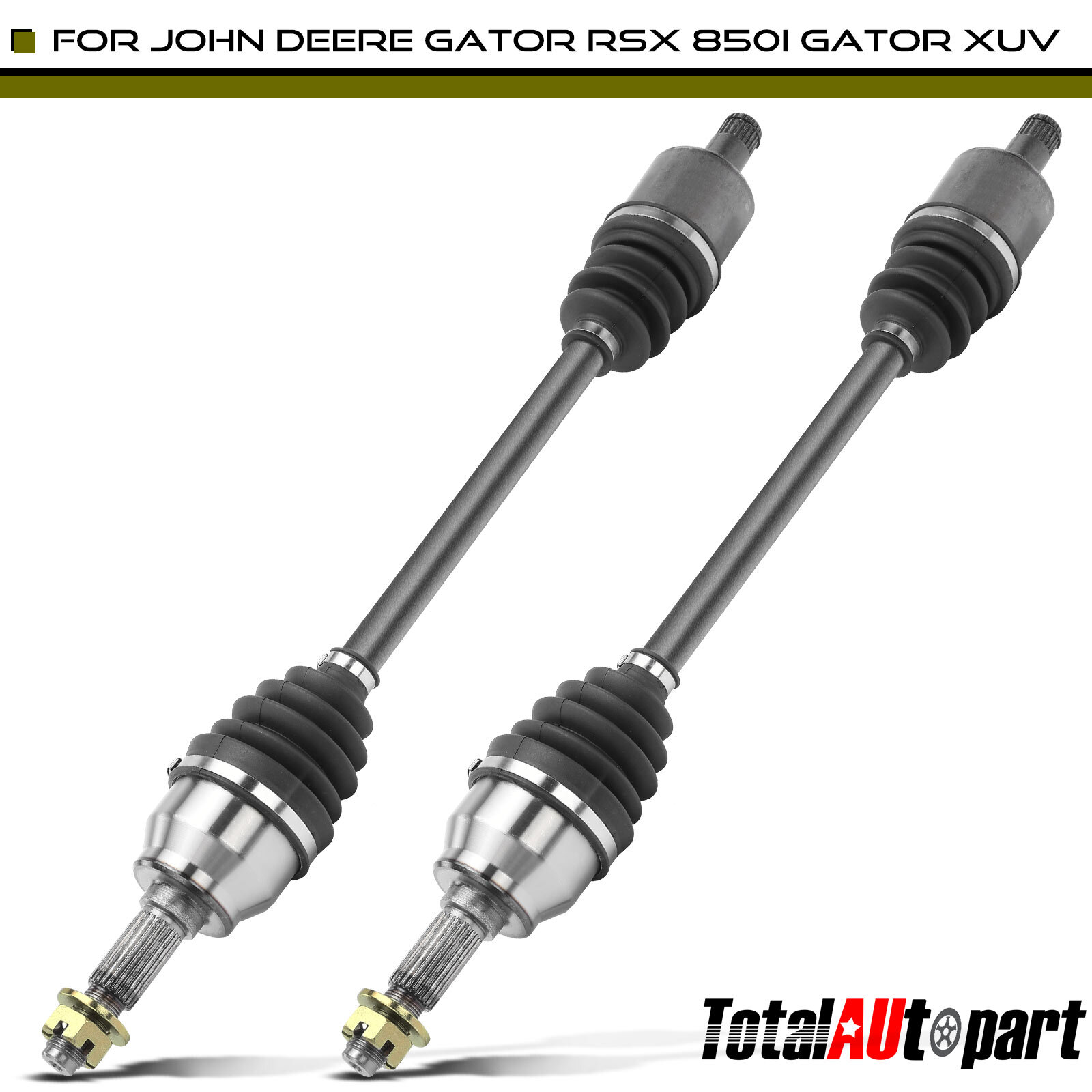 2x CV Axle Assembly for John Deere Gator RSX 850i Gator XUV Front Left ...