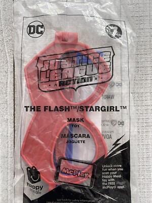 Justice League THE FLASH STARGIRL MASK New 2018 McDonald's Happy Meal ...