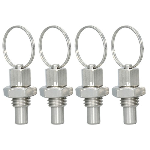 4 Pcs Spring Positioning Pin Latch Shed Locking Pull Pins Plunger | eBay