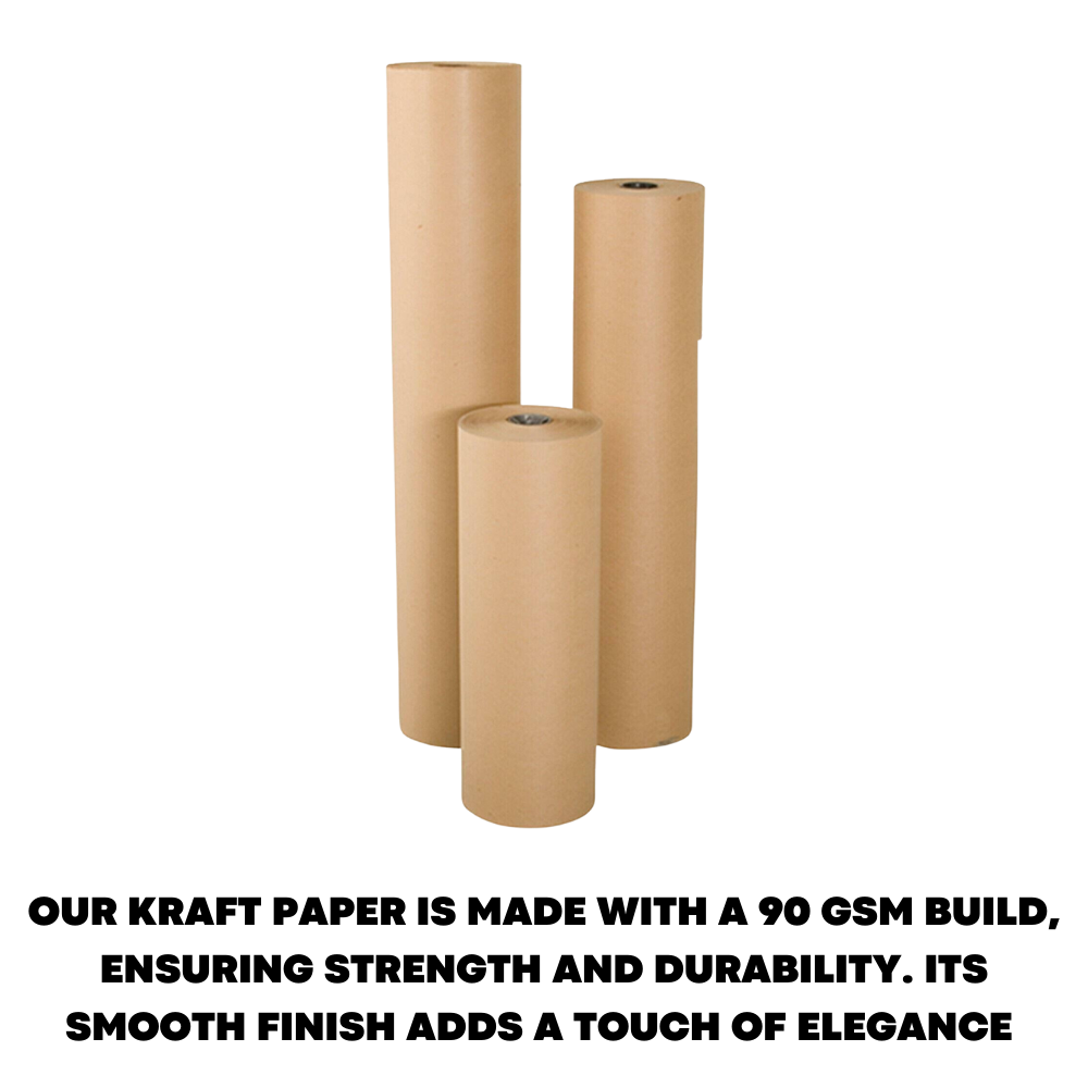 Brown Kraft Parcel Packaging Paper Rolls Strong Parcels Wrapping ...