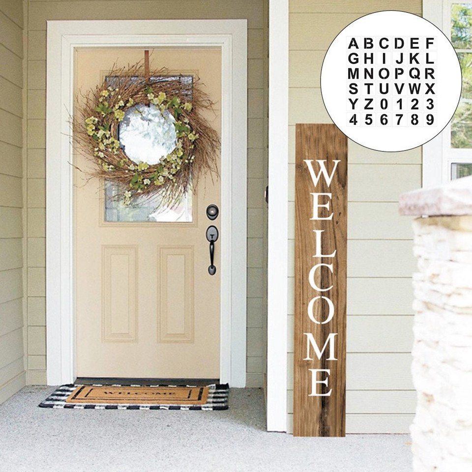 1 Set Large Alphabet Stencils Letter and Number Stencils for Painting ...