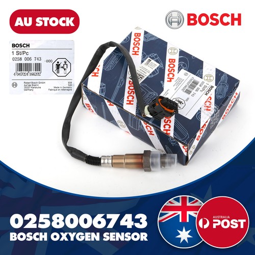 1x BOSCH OXYGEN SENSOR 92210450 0258006743 HOLDEN VE VZ COMMODORE WL WM ...