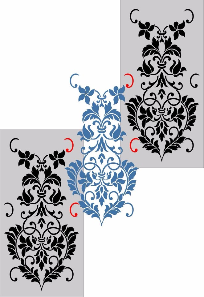 Damask Stencil Vintage Template Home Decor Art Reusable Wall Paint | eBay