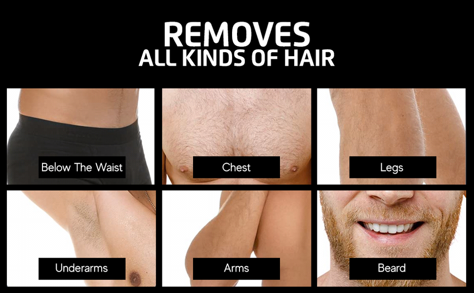 Ball Trimmer for Men Manscape Pubic Hair Waterproof Electric Groin Body ...