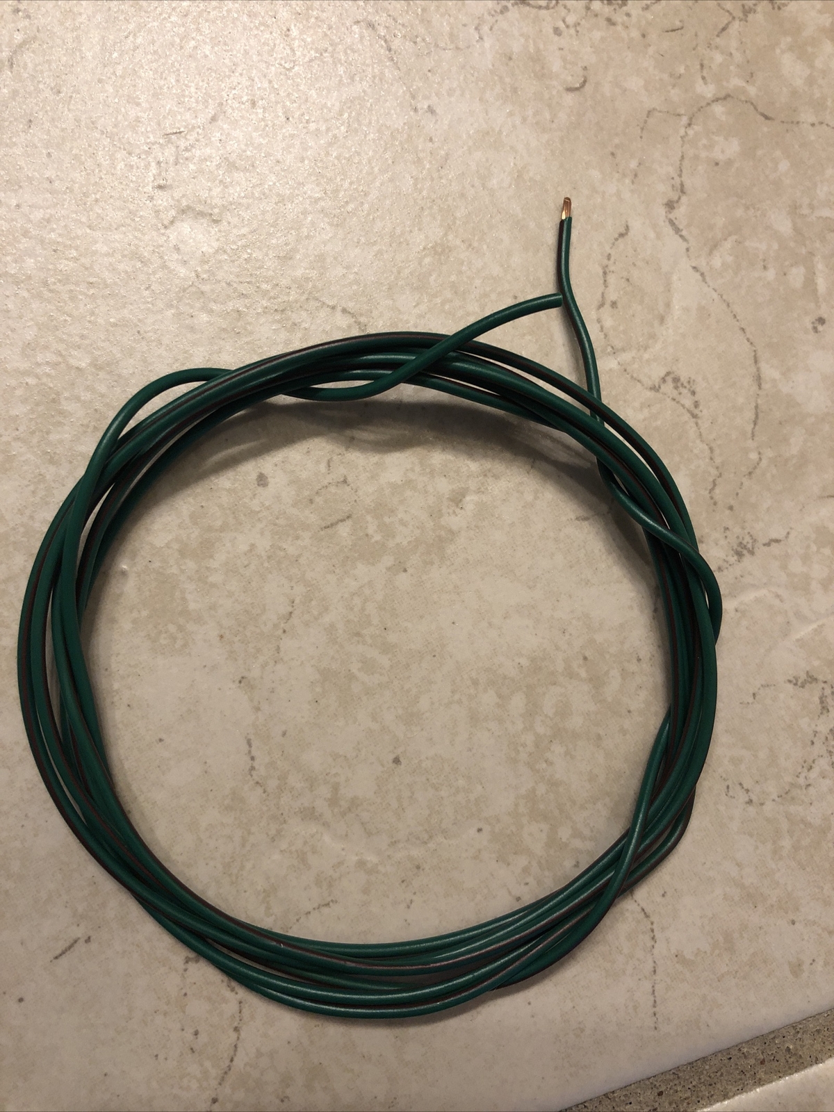 Automotive Wire AWG Green /w Brown Stripe (GN-BN) 18 GA Wire 5 Ft Feet ...
