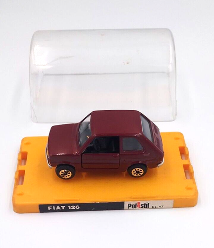 Polistil Fiat 126 Maroon, near mint model | eBay