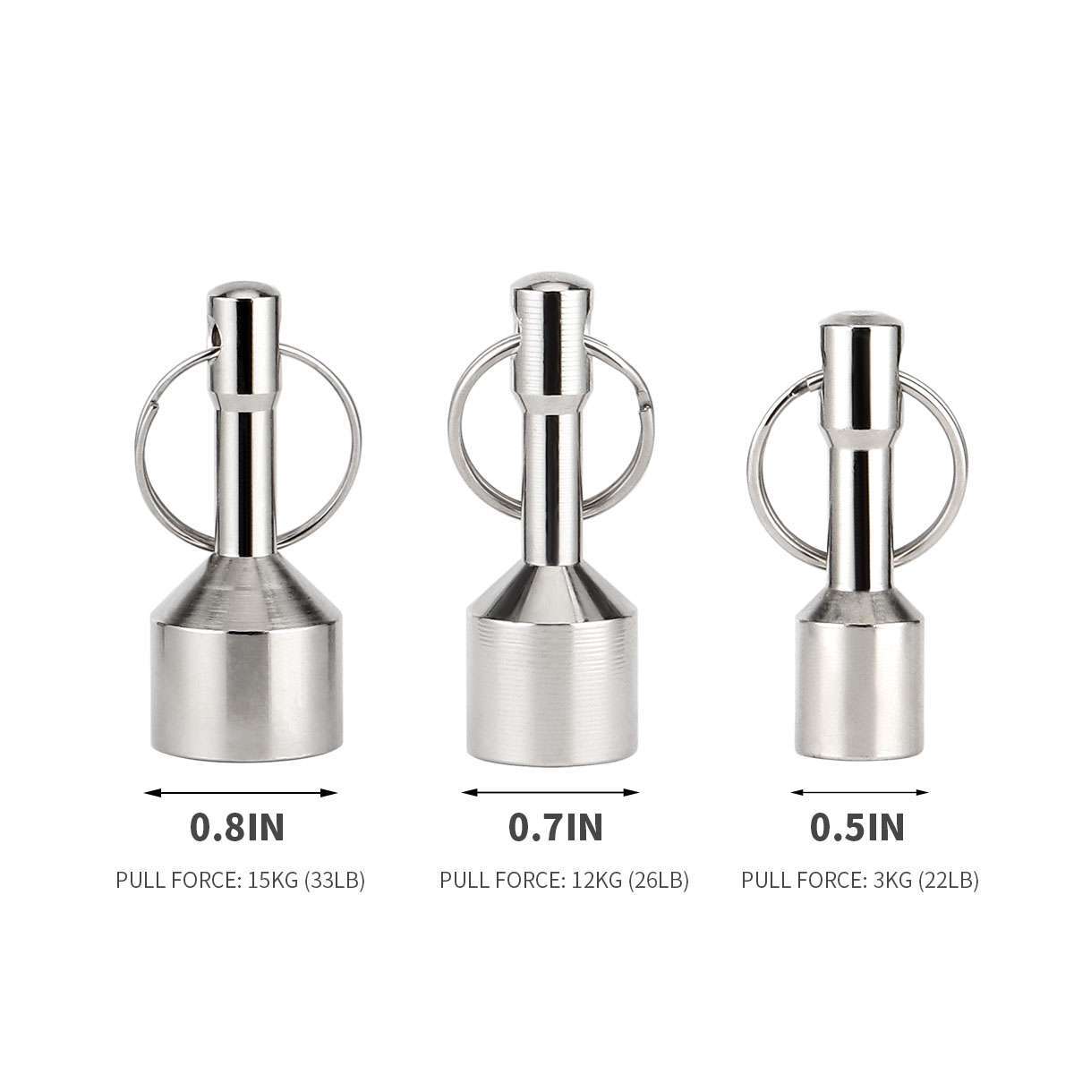 2PCS Keychain Neodymium Magnet for Testing Brass Gold Silver Coins ...