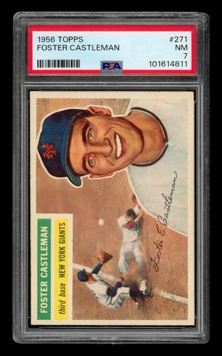1956 Topps Set-Break #271 Foster Castleman PSA 7 NM | eBay