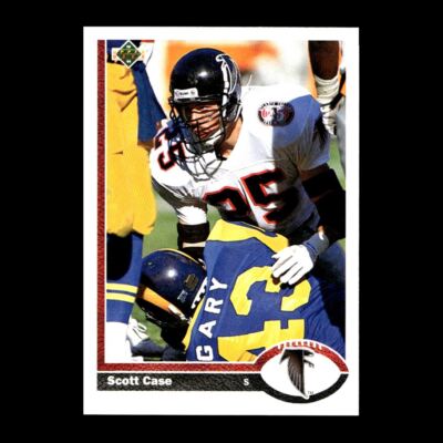 Scott Case 1991 Upper Deck Atlanta Falcons #38 R324H 26 | eBay