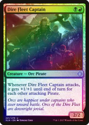 Dire Fleet Captain FOIL Ixalan NM Black Red Uncommon MAGIC MTG CARD ...