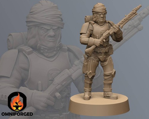 Star Wars Legion Cybernetic Bounty Hunter Miniature 3D Printed Proxy ...