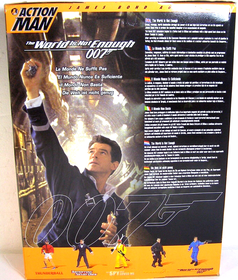 Hasbro Action Man 12" Action Figure James Bond 007 The World is not ...