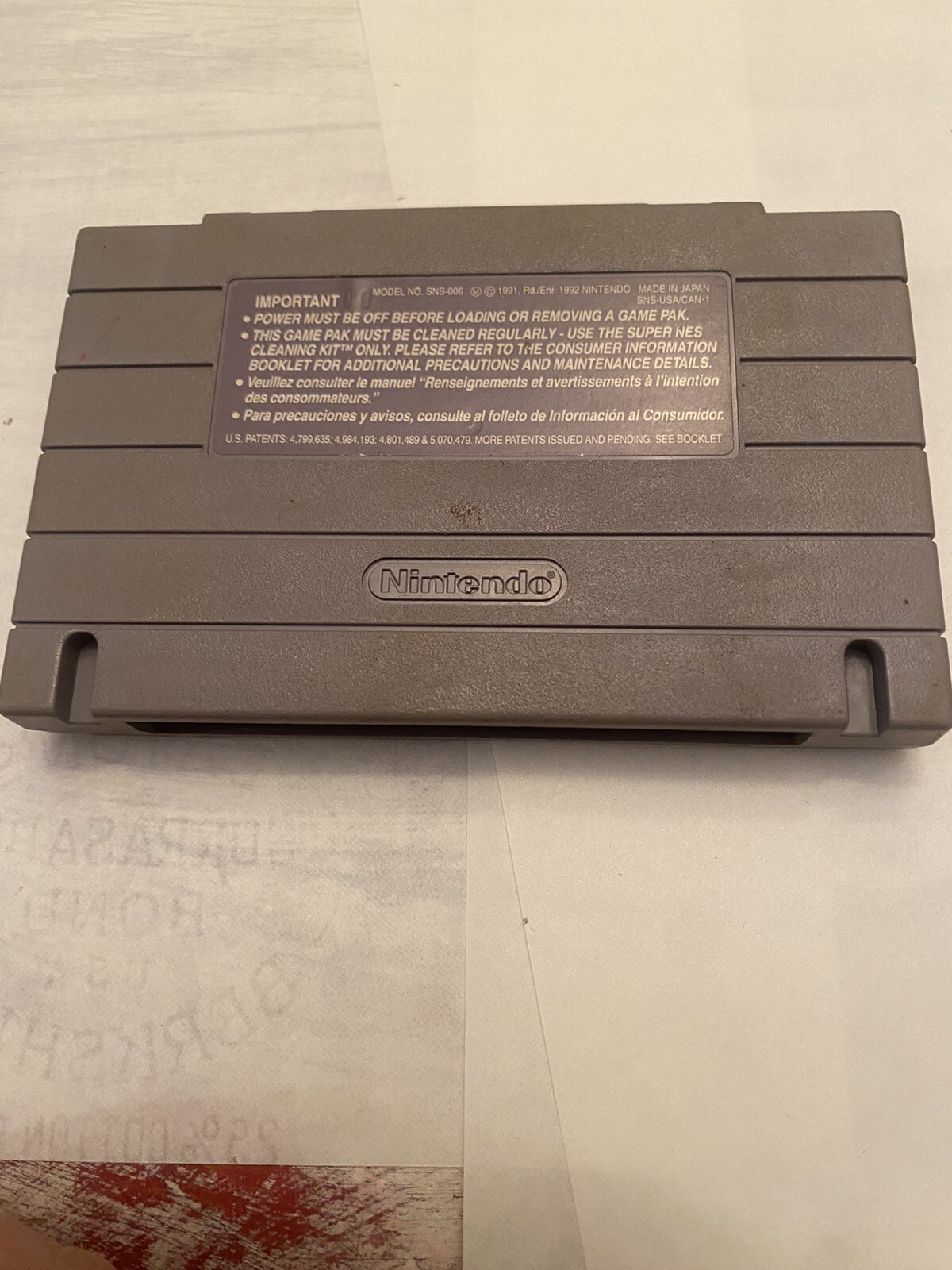 Super Mario All Stars Super Nintendo SNES 1992 Original Authentic ...