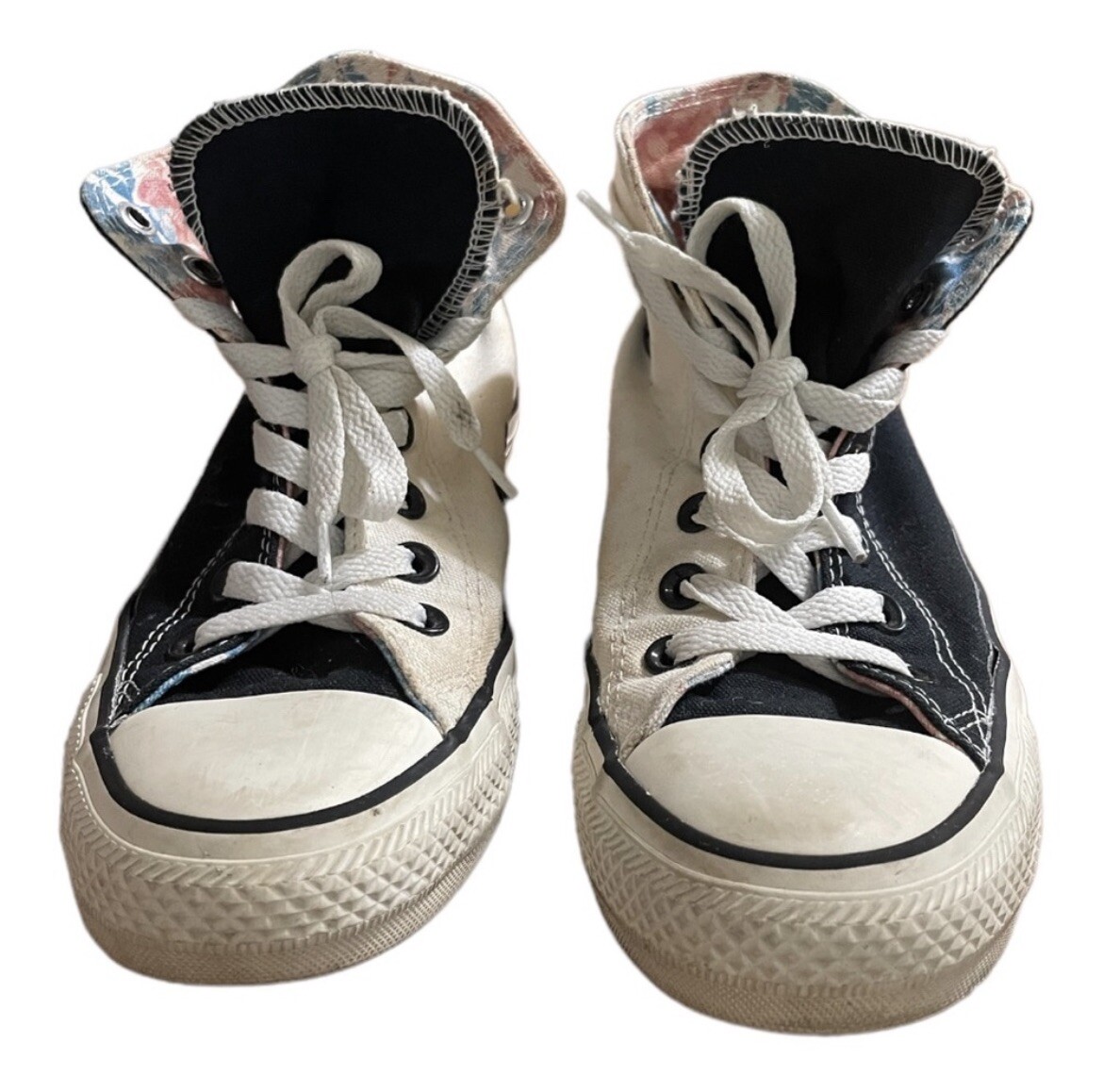 Converse all star half white half black women ‘s snea… - Gem