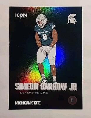2023 ONIT Athlete SIMEON BARROW JR Michigan State Miami Holo Icon ...