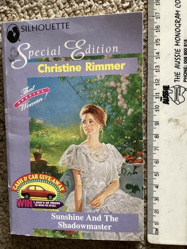 Vintage Silhouette Romance Novel -Sunshine & The Shadowmaster ...