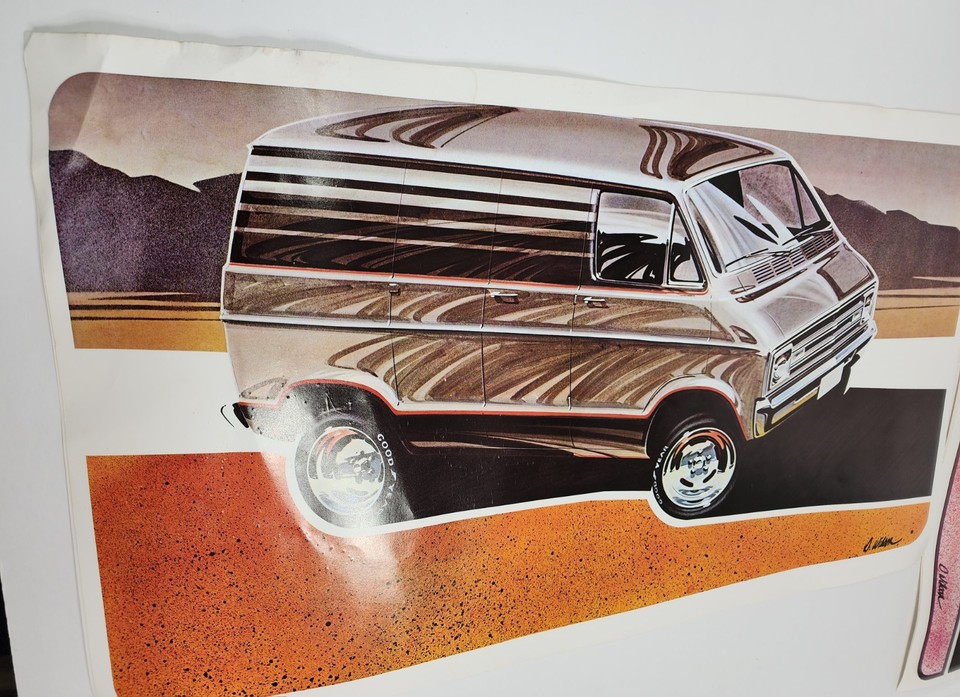 Dodge Street Van Customizing Kit Paint Scheme Litho Print Set Of 6 ...