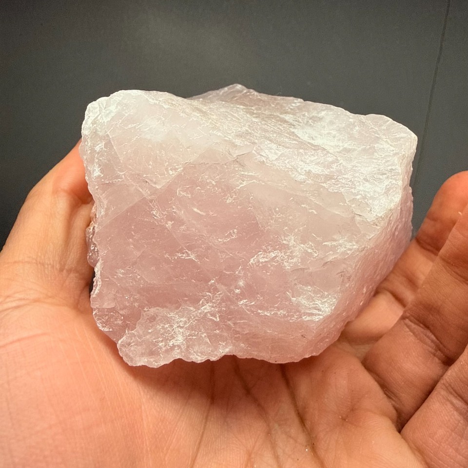 Natural Rose Quartz Rough 1.6 – Premium Pink Crystal for Cutting ...