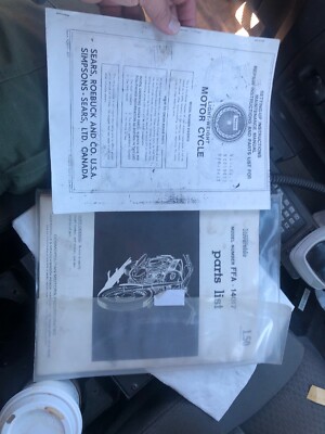 Parts List FFA 14017 Parts List Sears 810.89510 Maintenance Manual | eBay