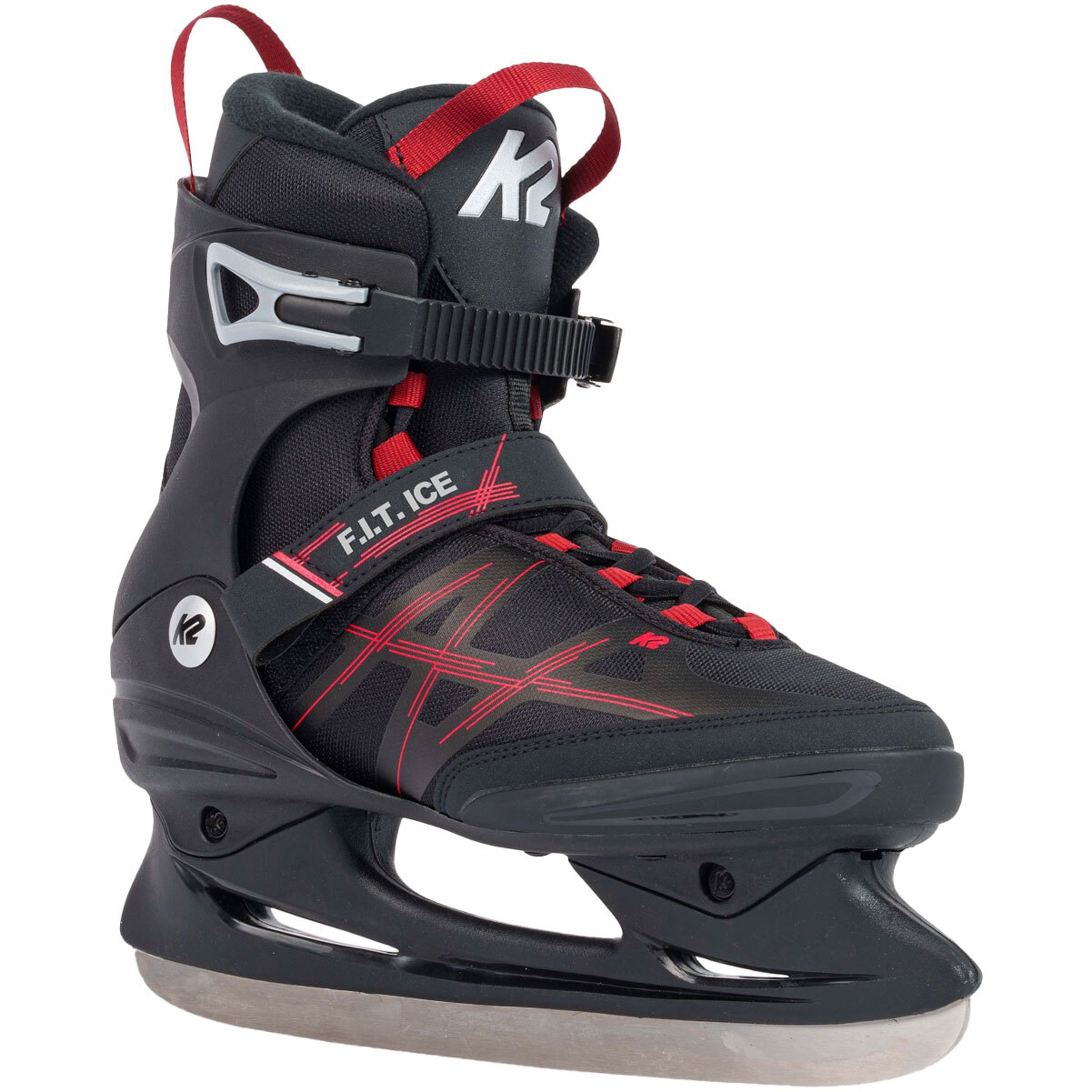 K2 F.I.T Black/Red Ice Skates (I220300401) | eBay