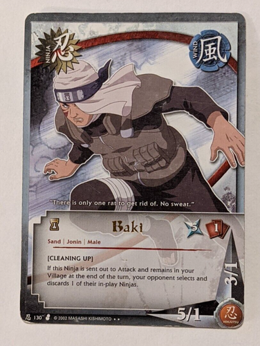 Baki 130 Gold Foil Text Shonen Jump's Naruto CCG Card | eBay