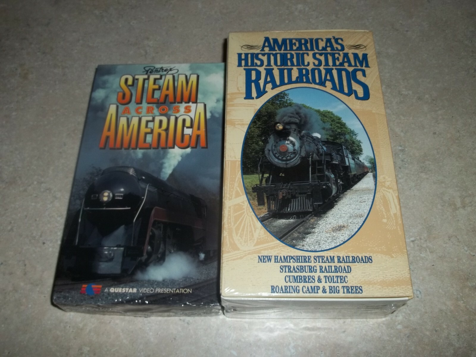 Americas Historic Steam Railroads: (VHS, 2-Tape Set) & Steam Across ...