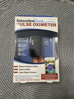 iChoice Smart Pulse Oximeter + Free App For Relaxation Breathing ...