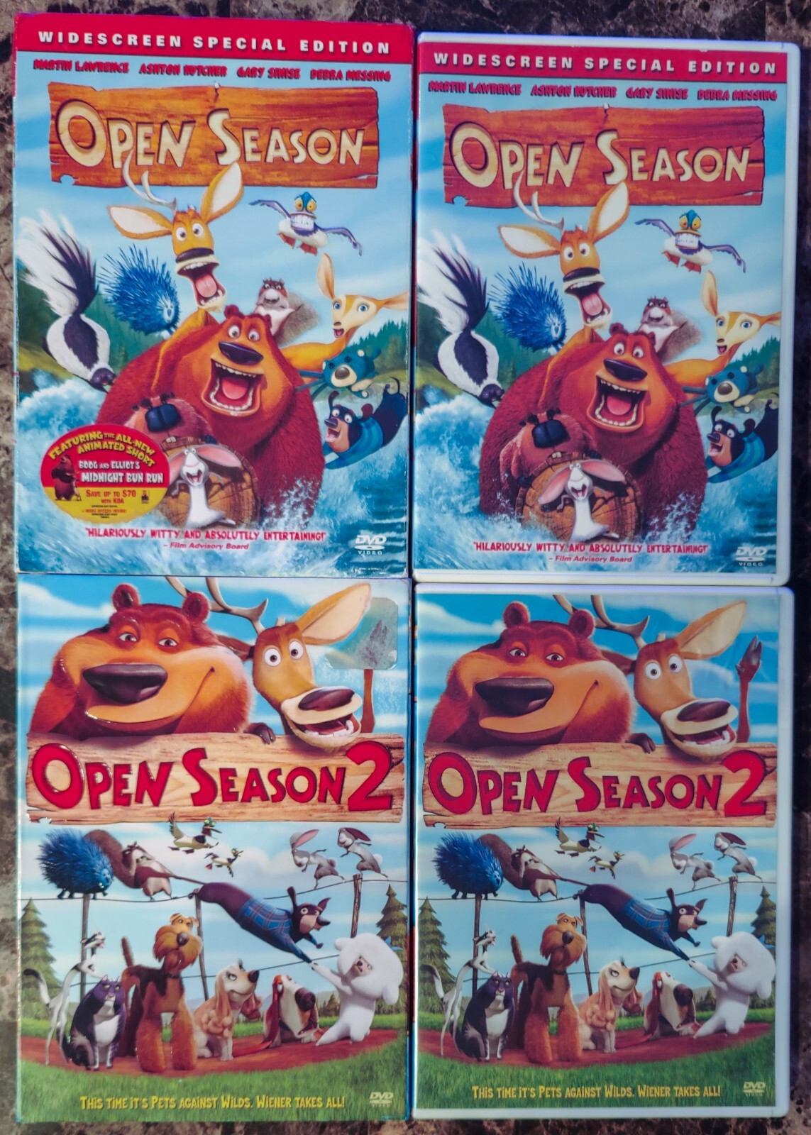 Open Season 1 & 2 DVD Lot 2-Disc Set Widescreen Special Edition w ...