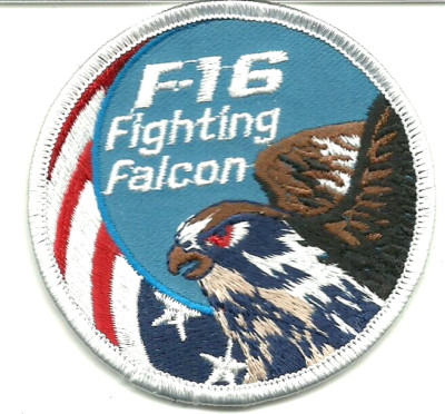 F-16 Fighting Falcon Air Force EMDROIDERED IRON ON PATCH 3 inch | eBay