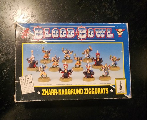 Zharr-Naggrund Ziggurats Chaos Dwarf Blood Bowl team in original box ...