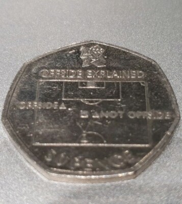 VERY RARE Olympic Football Offside Rule Explained 50p coin 2011 | eBay UK