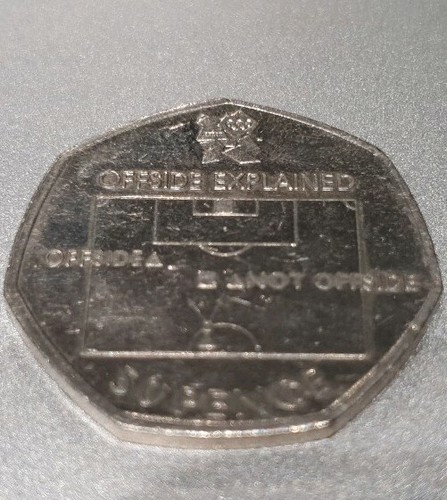 VERY RARE Olympic Football Offside Rule Explained 50p coin 2011 | eBay UK