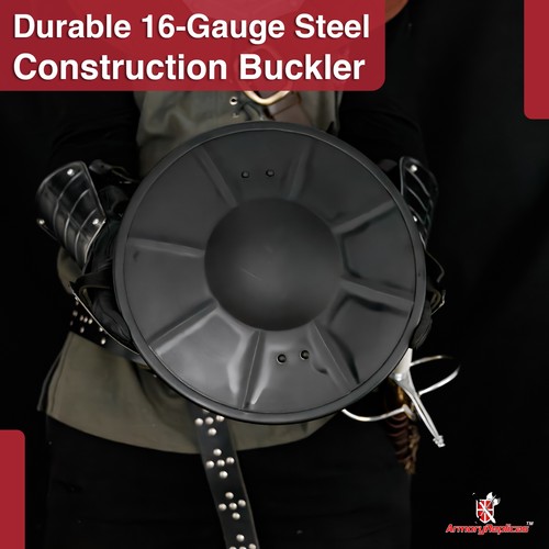 Medieval Renaissance Buckler Polish Shield Battle ready, LARP SCA ...