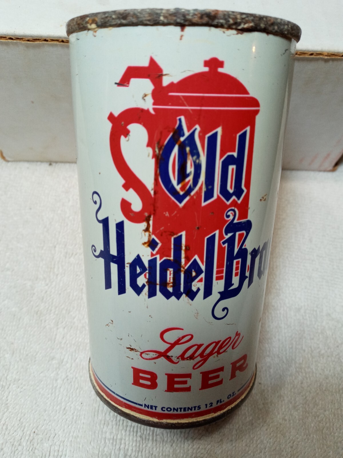 Old Heidel Brau flat top beer can , Los Angeles CA EMPTY | eBay
