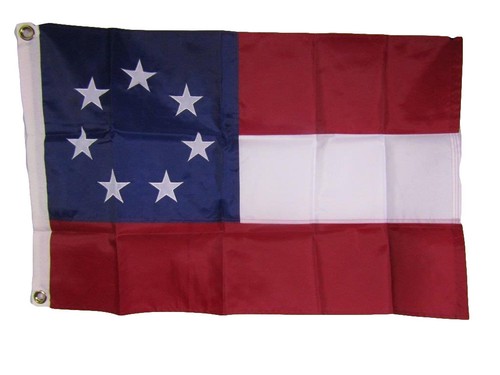 SEWN NYLON 2 X 3' FIRST NATIONAL DIXIE FLAG - 1ST REBEL CIVIL WAR - | eBay