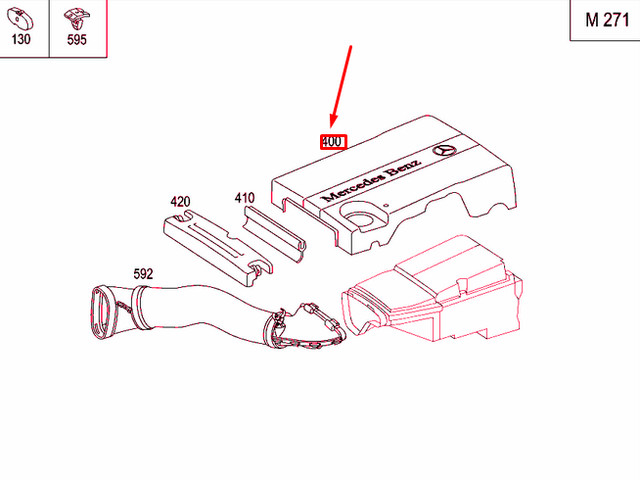 Mercedes-Benz C W203 Cylinder Head Cover A2710100867 OEM for sale ...