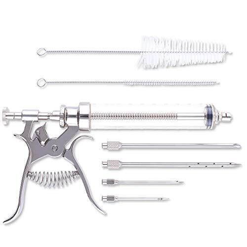 Professional Automatic Bbq Meat Marinade Injector Gun Kit With Case 2 ...