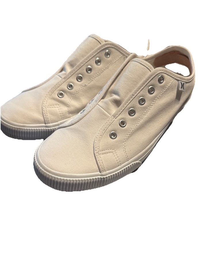 Hurley Women's Chloe Canvas Low Top Sneakers White Sz 6 | eBay