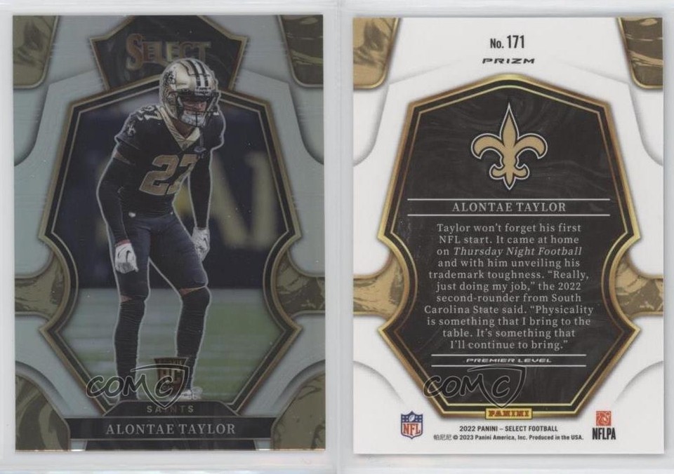2022 Panini Select Premier Level Silver Prizm Alontae Taylor #171 0y13 ...