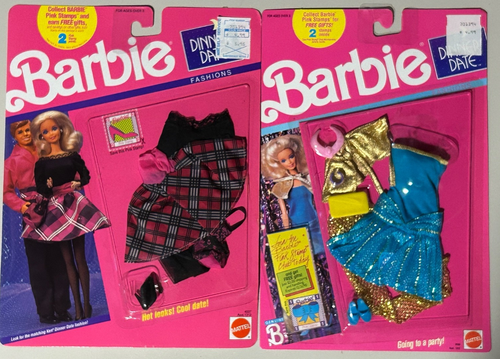 1989 Barbie Dinner Date Outfits Lot of 2 #9166,#4937 | eBay