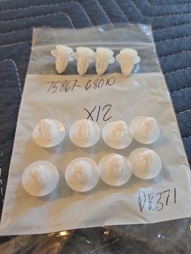 2012-2022 TOYOTA GENUINE ROCKER PANEL CLIPS 10PCS PACK NEW OEM 75867 ...