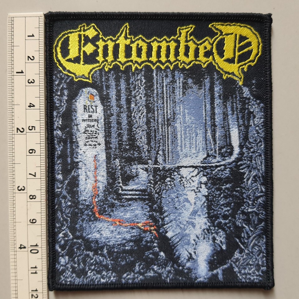 ENTOMBED WOVEN PATCH | Death Sinister Deicide Suffocation Grave Carcass Gorguts | eBay