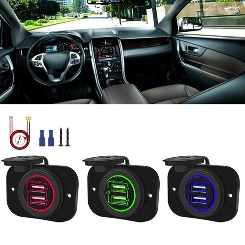 USB Socket Outlet Auto-Ladegerät Auto-Ladegerät Boote Motorräder UTVs ...