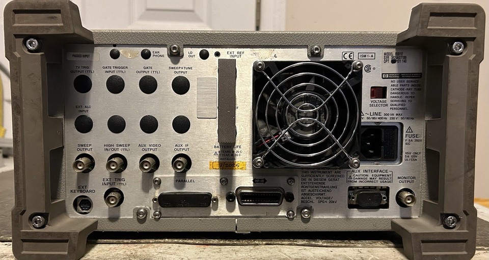 HP 8591E Spectrum Analyzer 1.8 GHz Narrow BW HPIB Fast Digital Sweeps ...