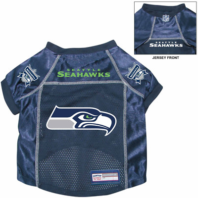 SEATTLE SEAHAWKS DOG CAT PREMIUM JERSEY ALTERNATE w/ NAME TAG EXTRA ...