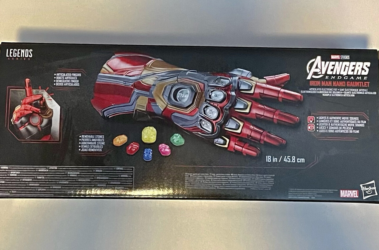 Marvel HSE6253 Legends Series Avengers Electronic Power Gauntlet for ...