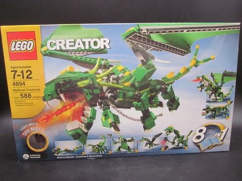 LEGO CREATOR 4894 Mythical Creatures 8 in 1 Working Light NEW BOX | eBay