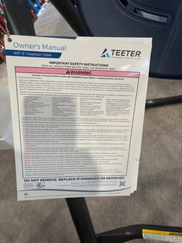 TEETER EP-560 LTD. INVERSION TABLE FOR BACK PAIN (LOCALPICKUP ONLY) | eBay