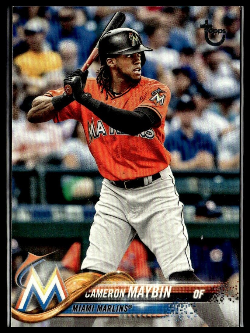 2018 Topps 641 Cameron Maybin Miami Marlins Vintage Stock 01/99 ...